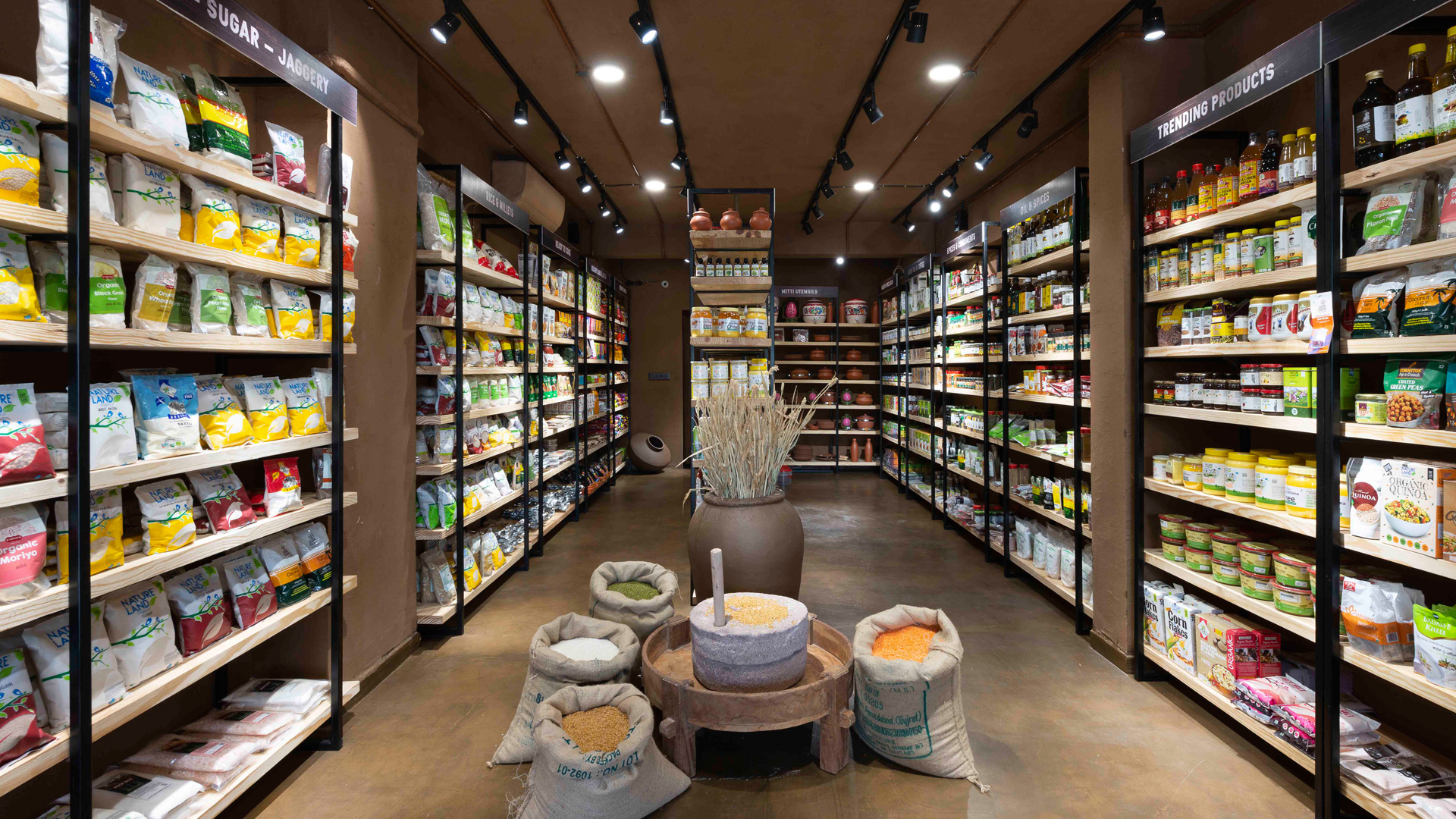 Designed by The Grid Architects, this Ahmedabad store selling organic ...