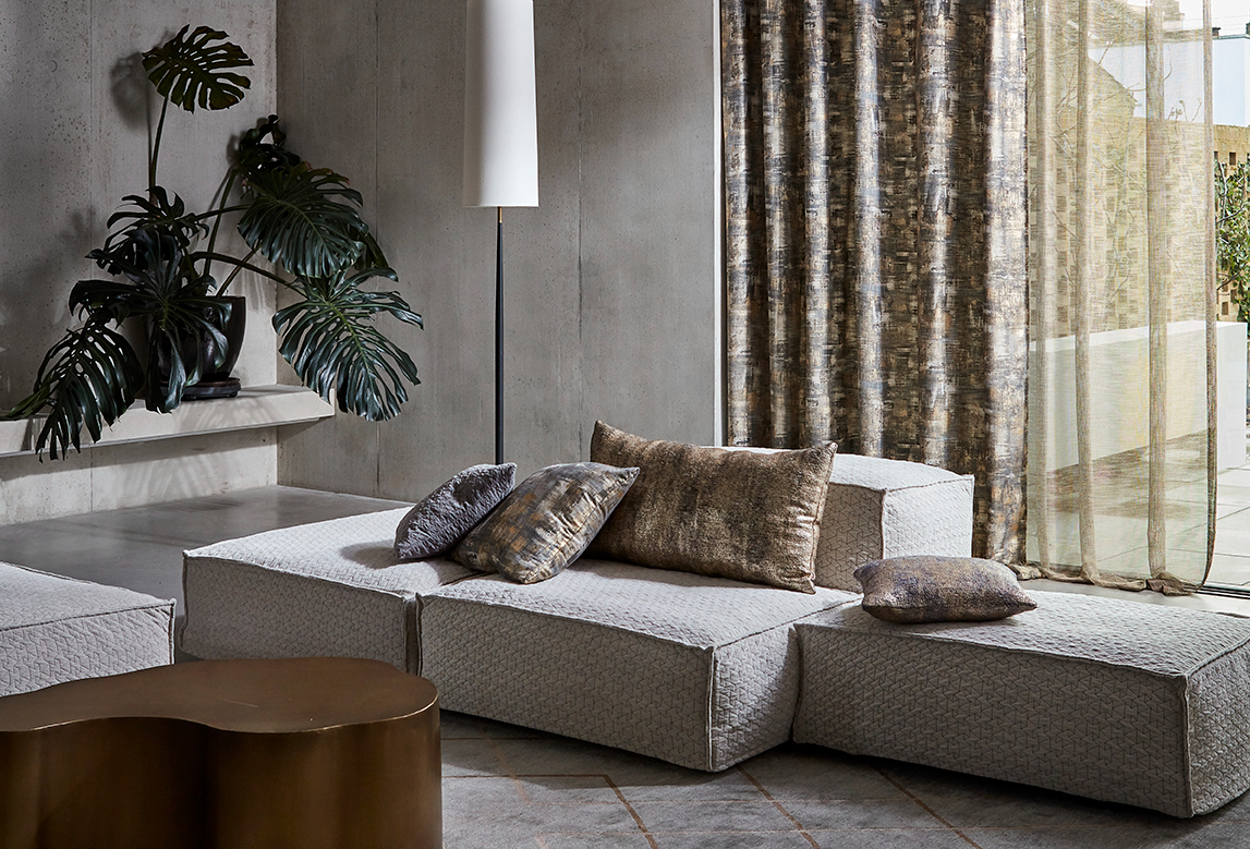 The glamorous Metalli range of fabrics by Clarke and Clarke - Architect ...