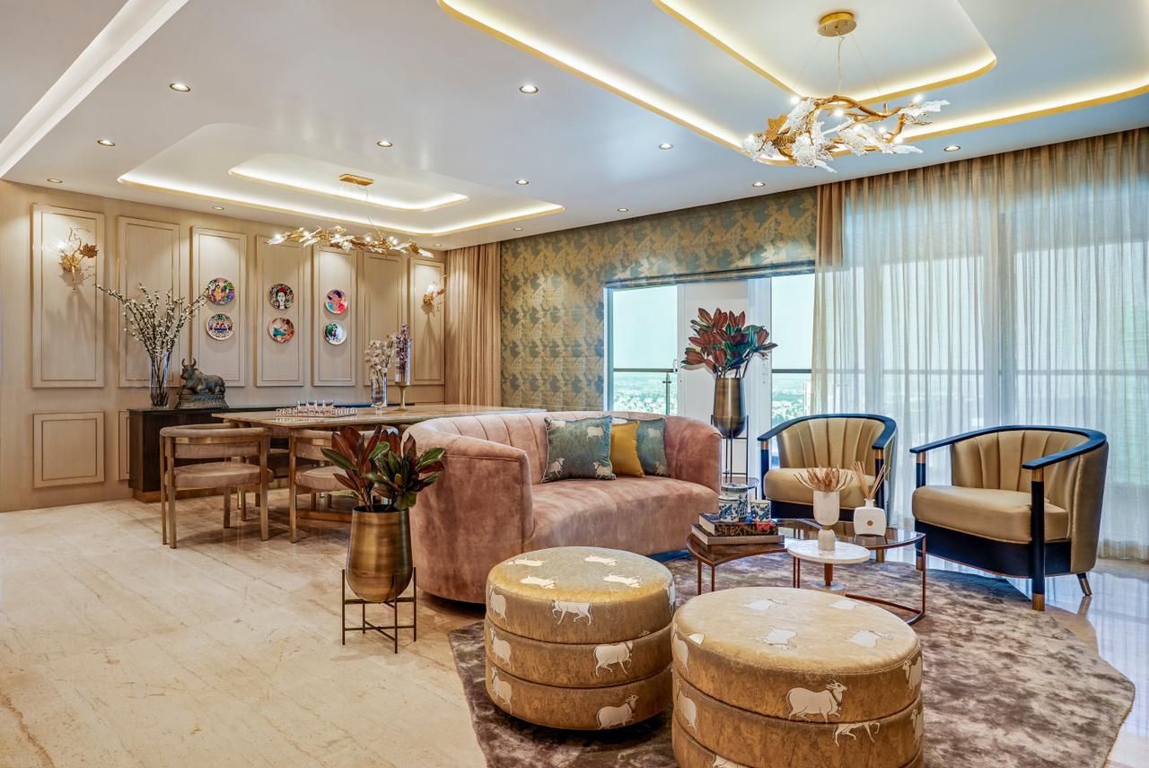 Inside a stunning transitional style apartment designed by Architect ...