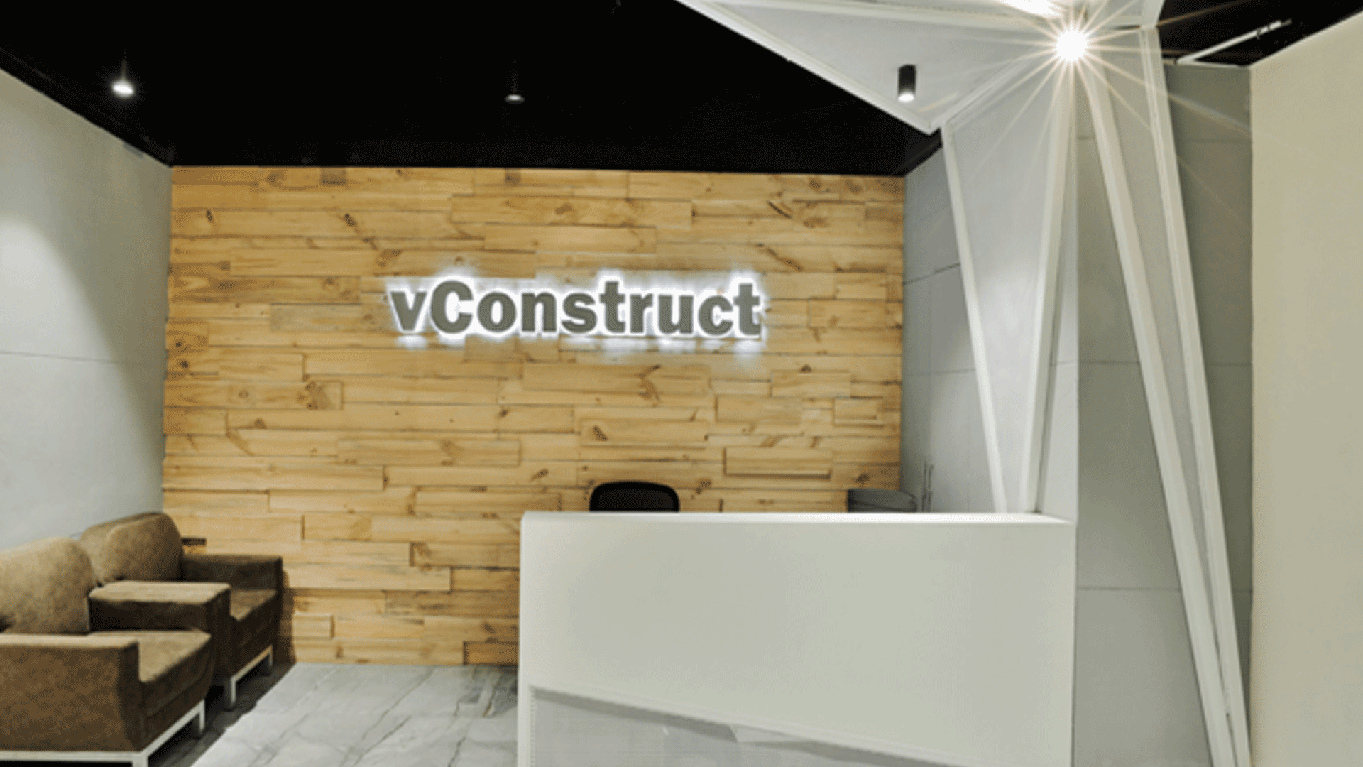 V Construct’s unique office also serves as a demonstration space for ...