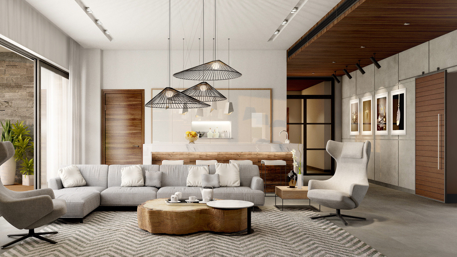 42mm Architecture unveils chic rustic home interiors - Architect and ...