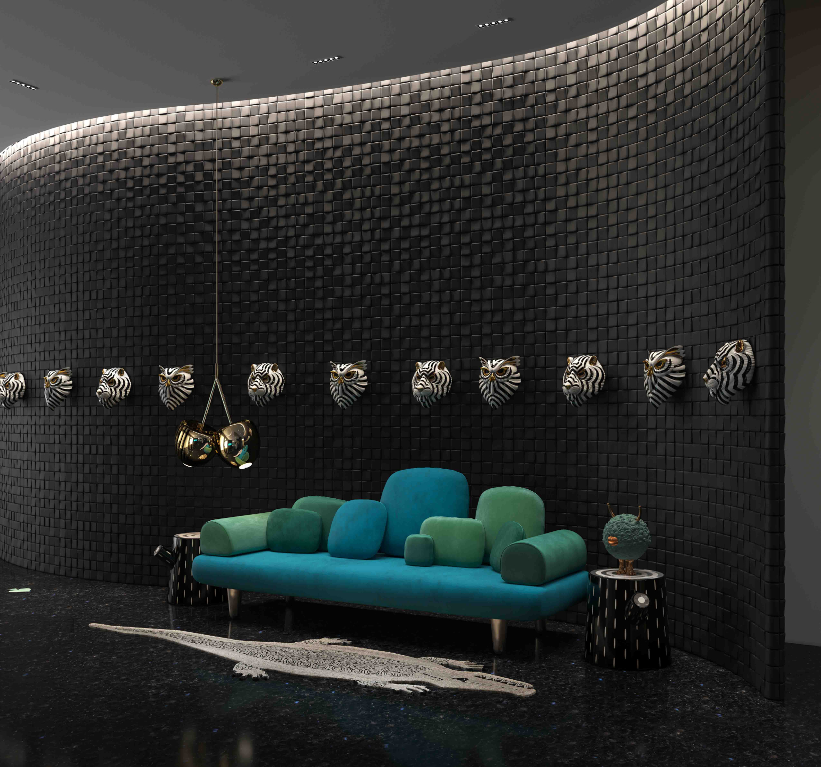 Strikingly stylish entry lounge by designer Sanjyt Singh - Architect ...