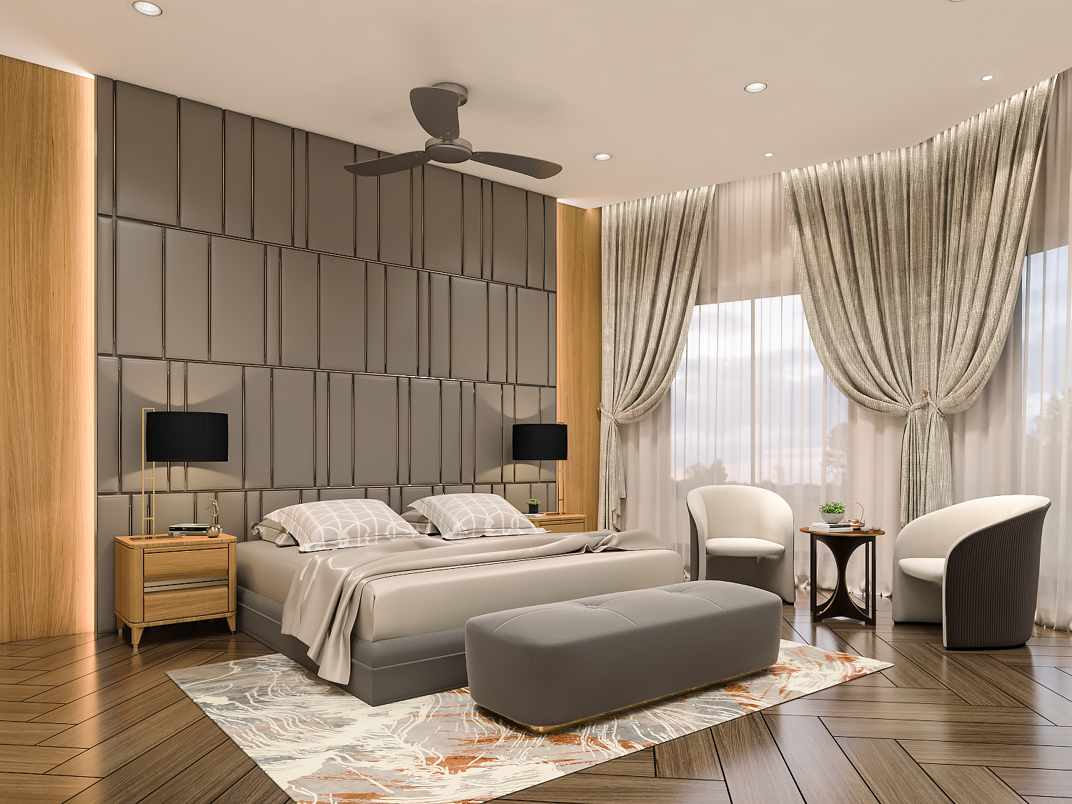 Luxury bed back design store