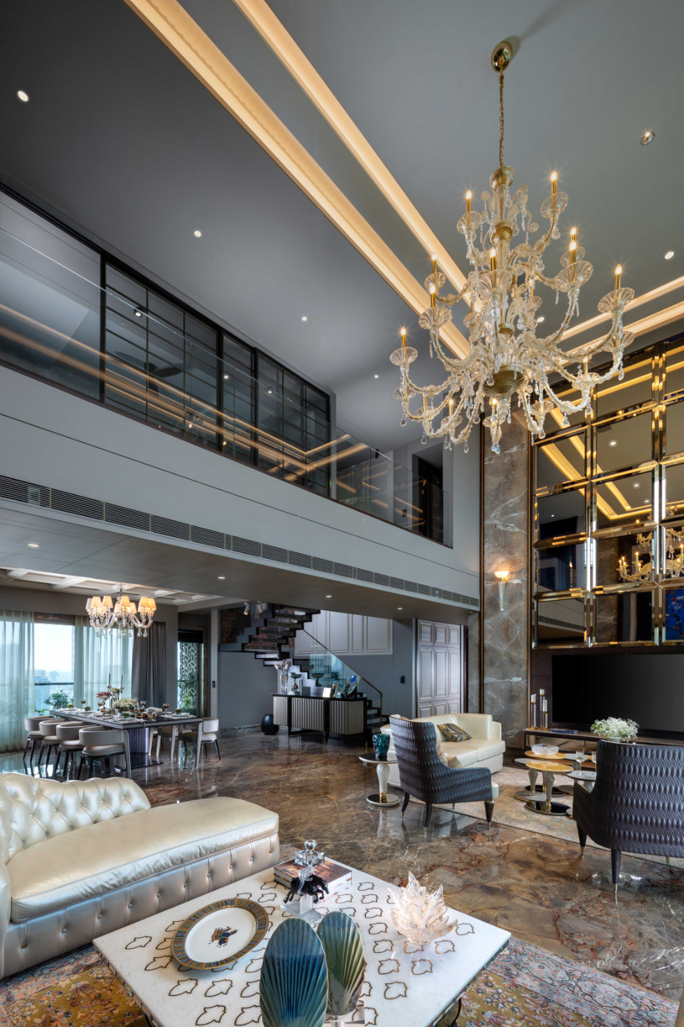 An ultra-luxurious living room dipped in modernity - Architect and ...