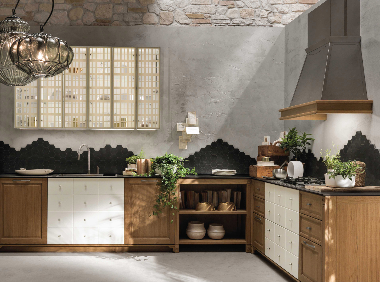 Contemporary kitchen collection with a traditional classical touch ...