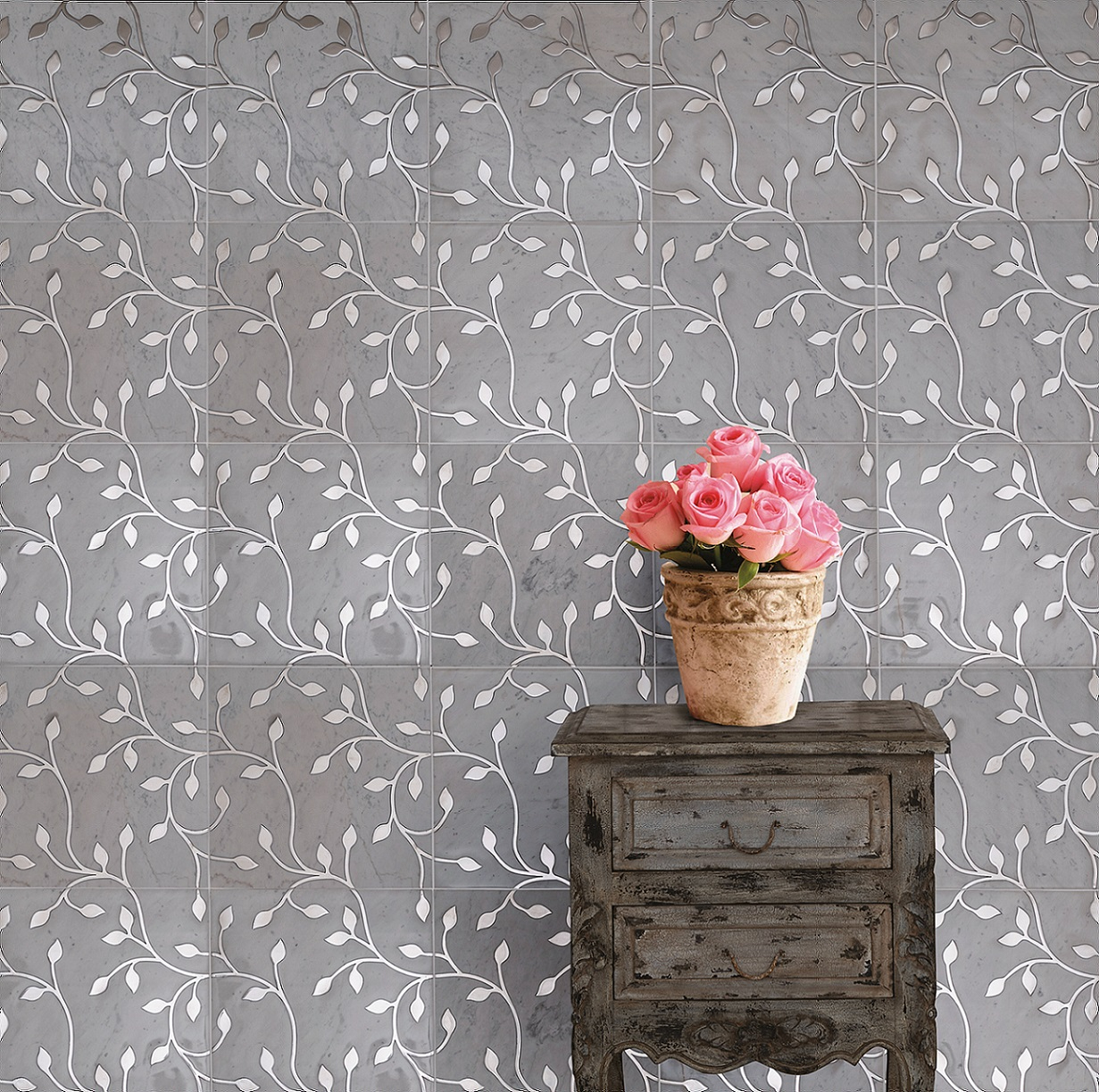 Flora Collection by Orvi Surfaces- A botanical wonder for luxury spaces ...