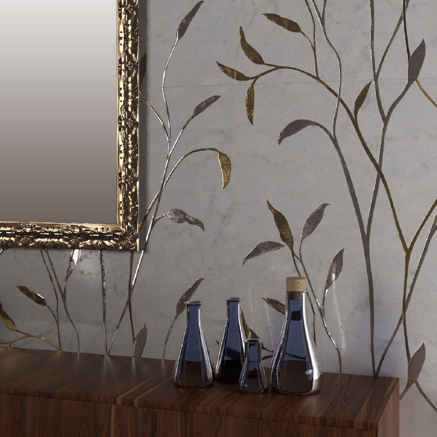 Flora Collection by Orvi Surfaces- A botanical wonder for luxury spaces ...