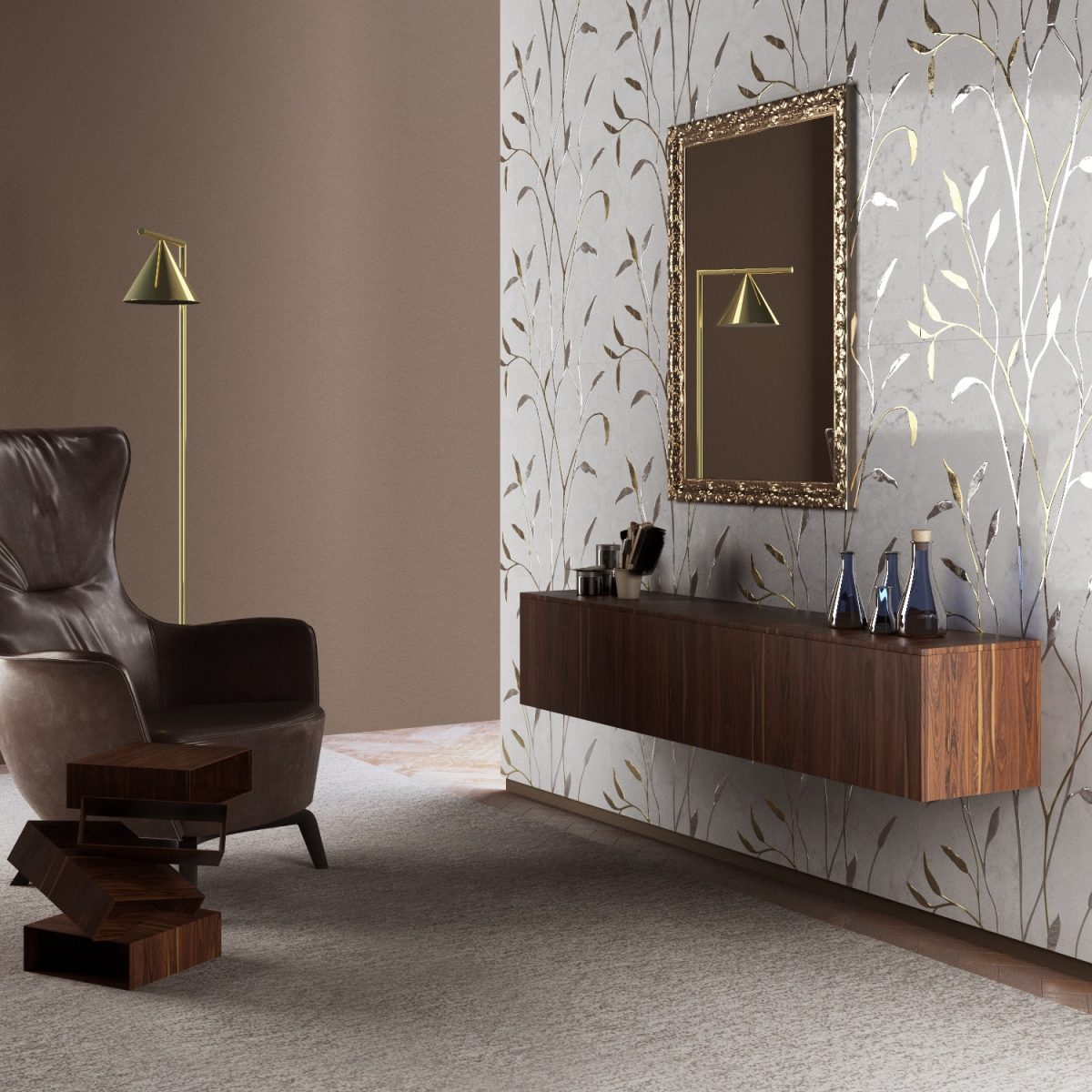Flora Collection by Orvi Surfaces- A botanical wonder for luxury spaces ...