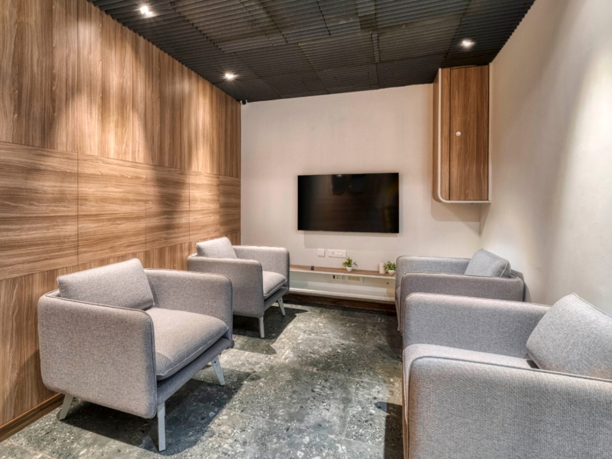 #AIExclusive: White Grid Workspace- An office space with an enveloping ...