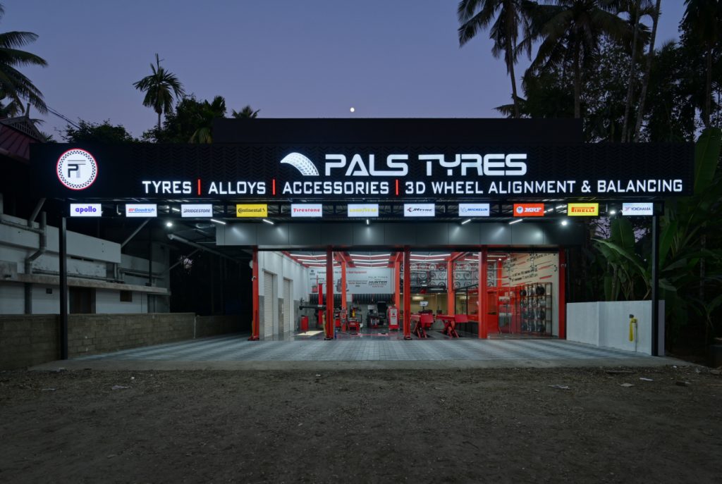 Pals Tyres store: Where colour plays hero - Architect and Interiors India