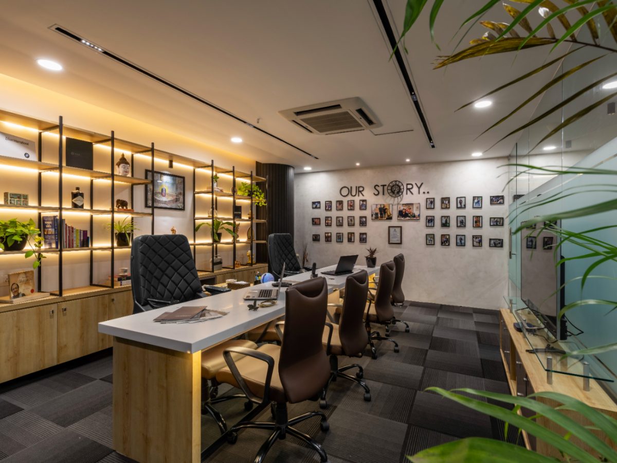 This Indore office dips into compact luxury and picturesque views ...