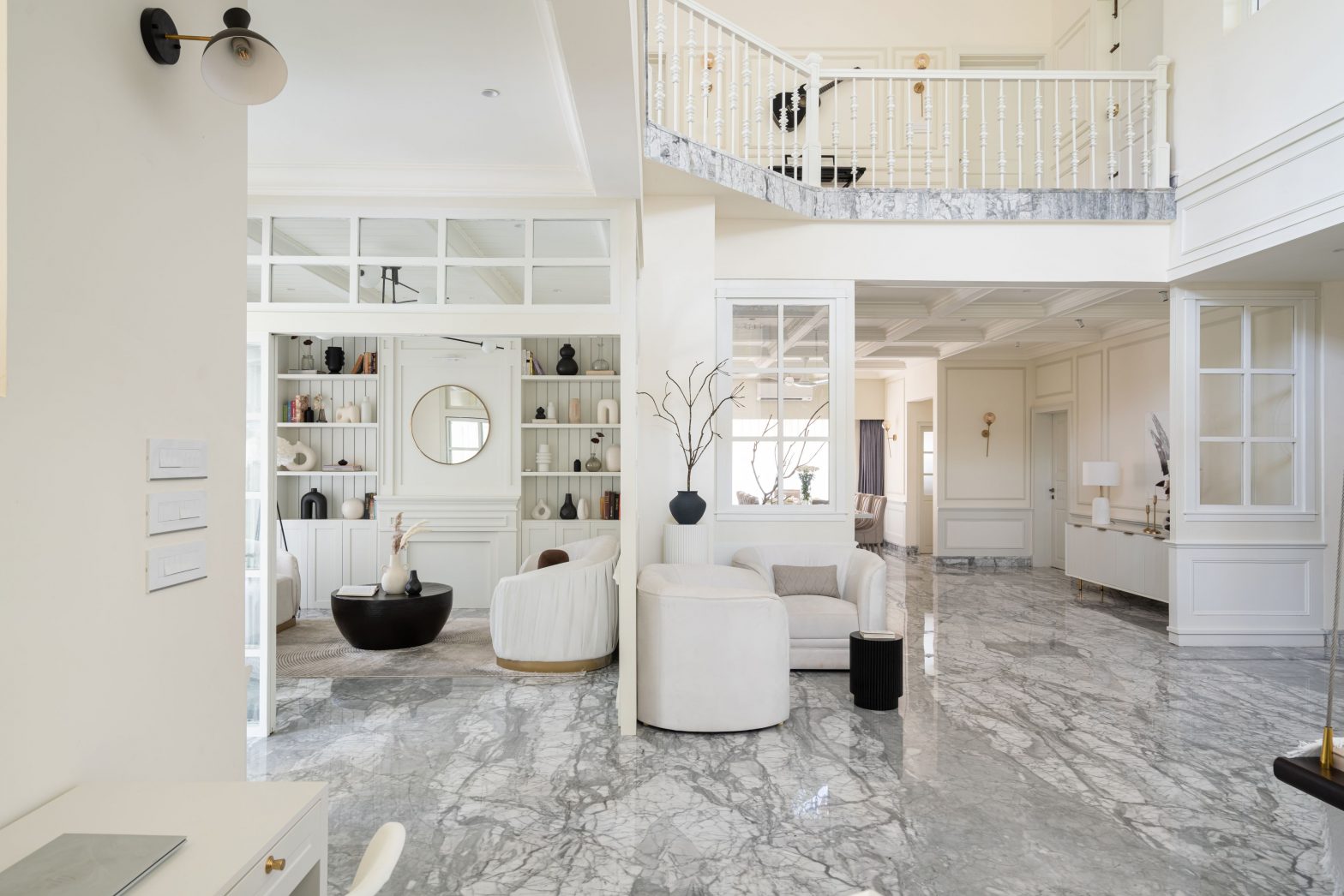 Kerala’s ‘blanc’ home is a combination of contemporary colonial style with an open and ethereal ...