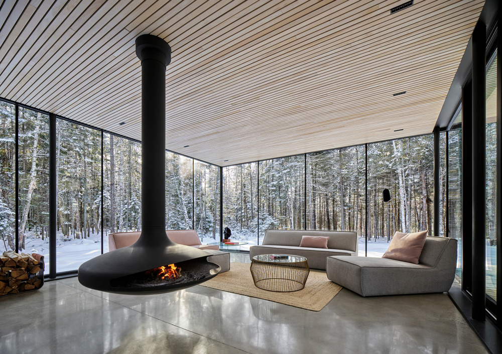 The Apple Tree House in Canada is a modernist glass residence embracing ...