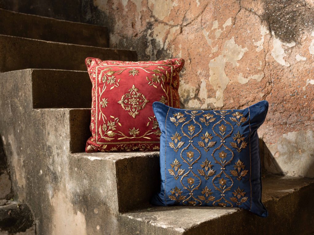 Bring Indian heritage to modern homes with the Tarkashi cushion ...