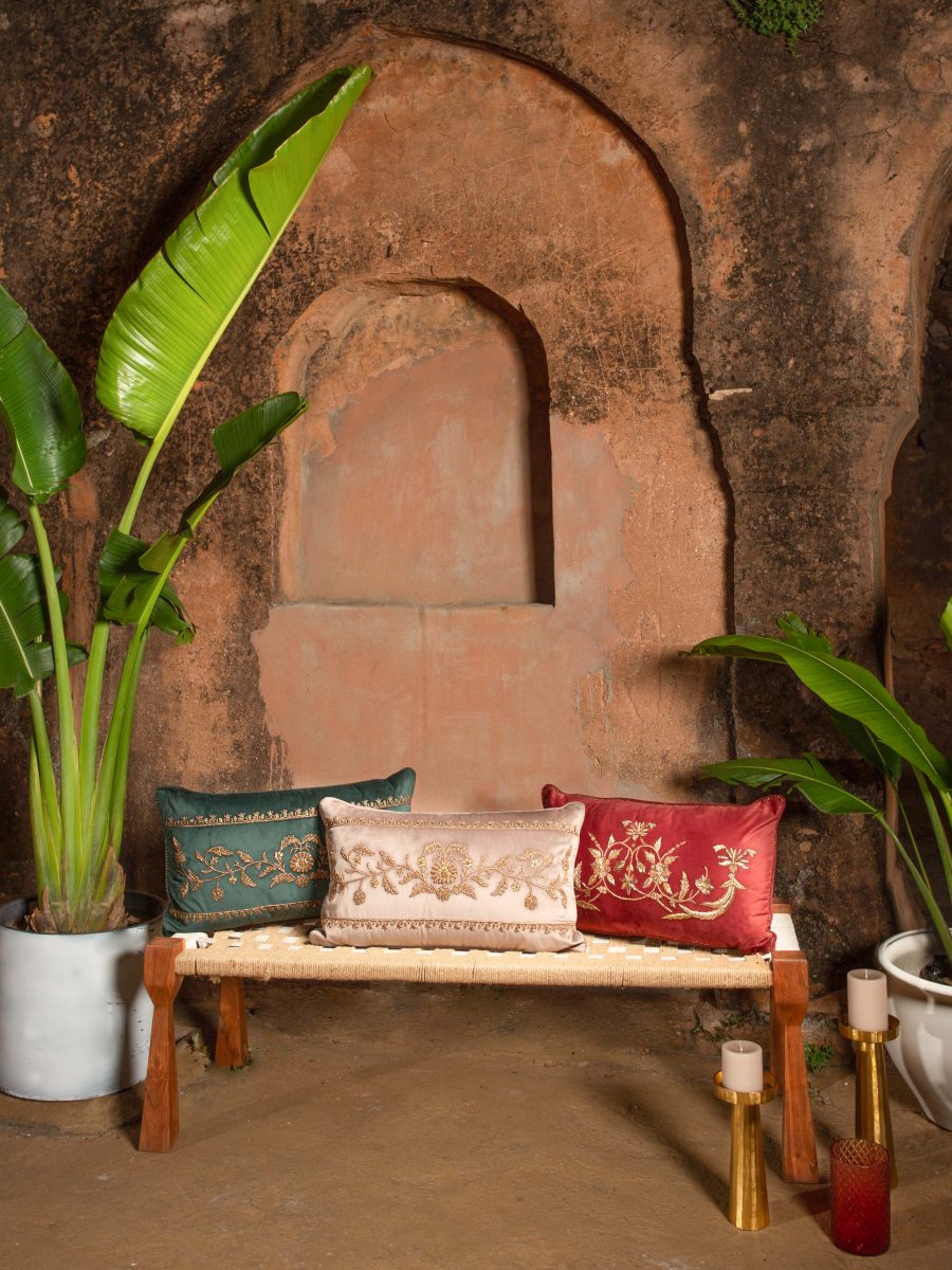 Bring Indian heritage to modern homes with the Tarkashi cushion ...