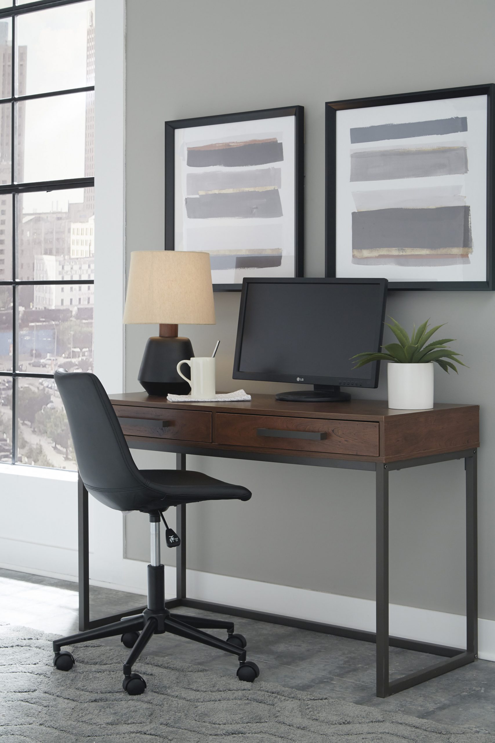 These versatile home office desks add a charming vintage touch to ...