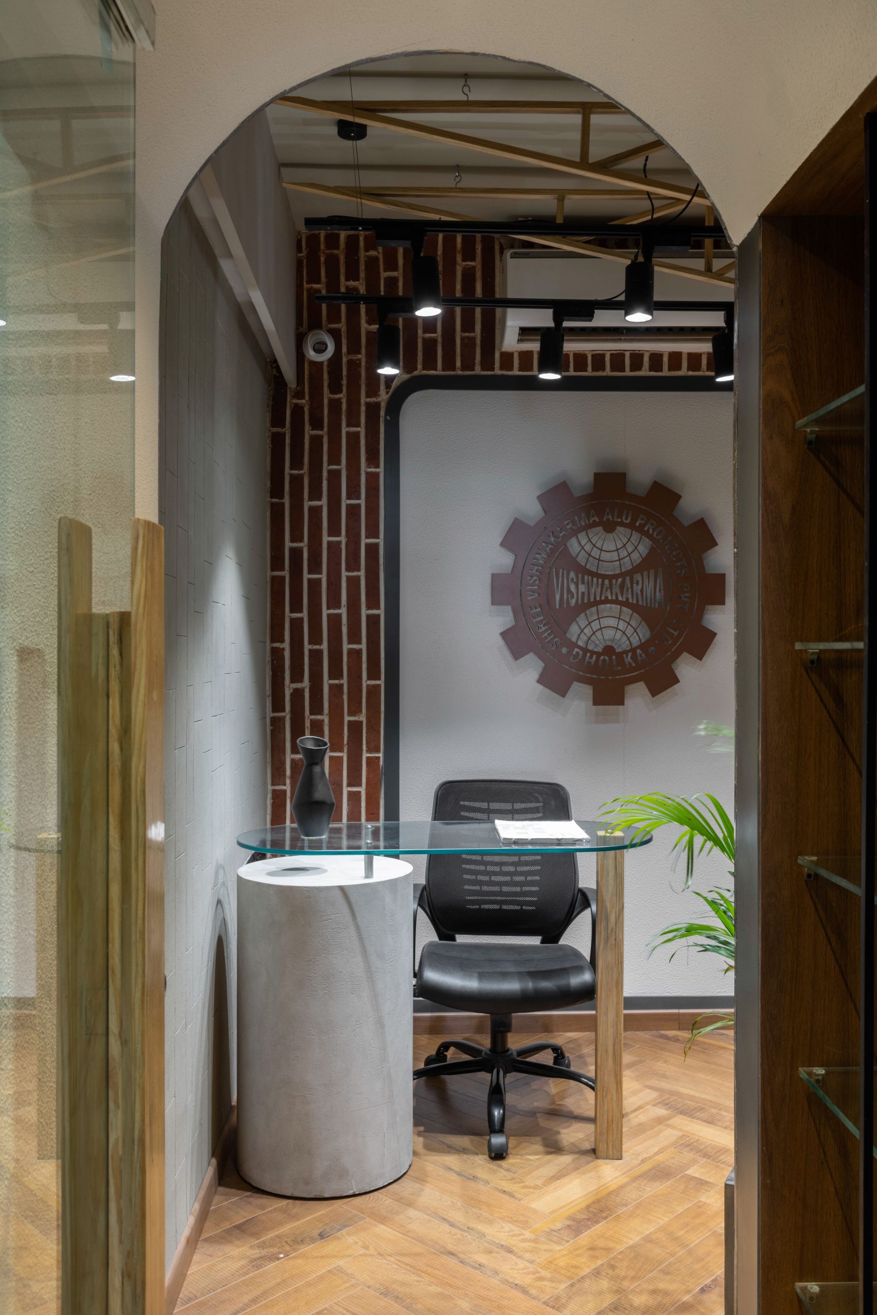 Ahmedabad’s eclectic office displays theatric geometry engraved into ...