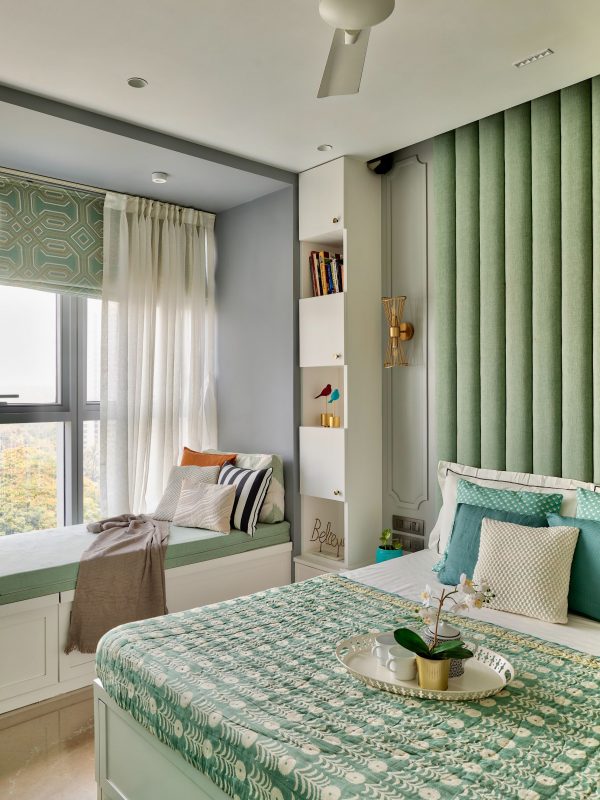 A confluence of chirpy colours takes over this modern 3BHK in Mumbai ...
