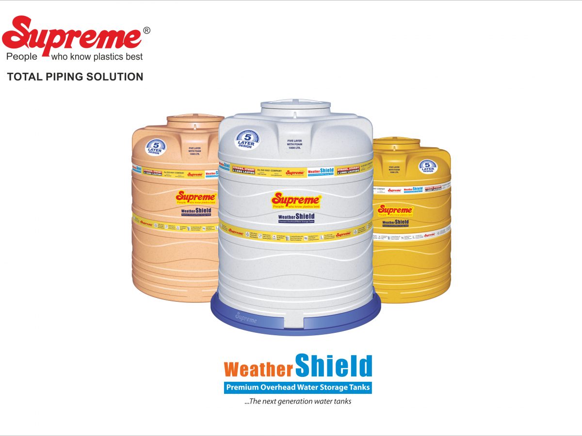 Supreme WeatherShield - New age water storage tanks made with advanced ...