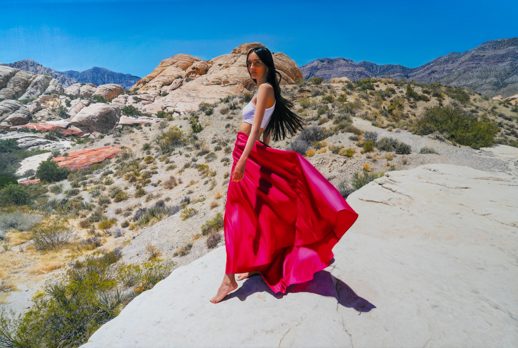 Works of hyperrealist artist, Yigal Ozeri displayed at India Art Fair in Delhi - Architect and ...