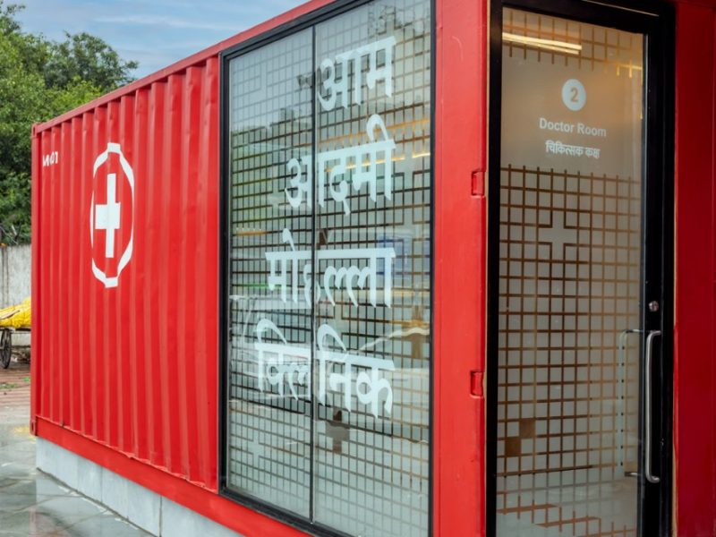 Upcycled shipping containers upgrade the healthcare in Delhi ...