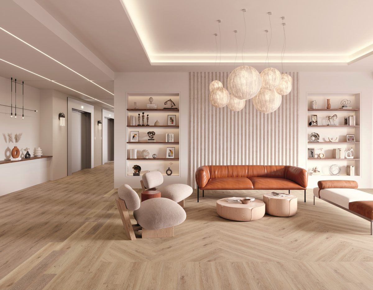 Experience seamless Nordic textures with this Luxury Vinyl Tile ...