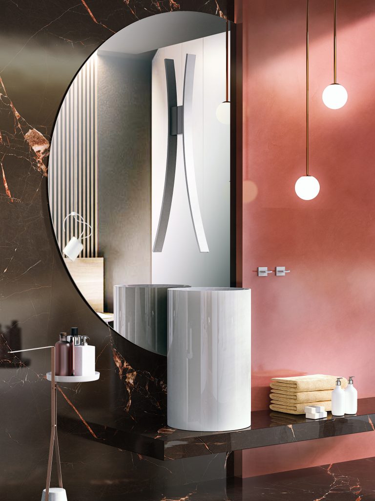 Enhance the architecture of bathing with this lunar inspired collection ...