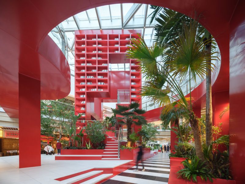Cross the red lines of iconic design at this mall in China - Architect ...