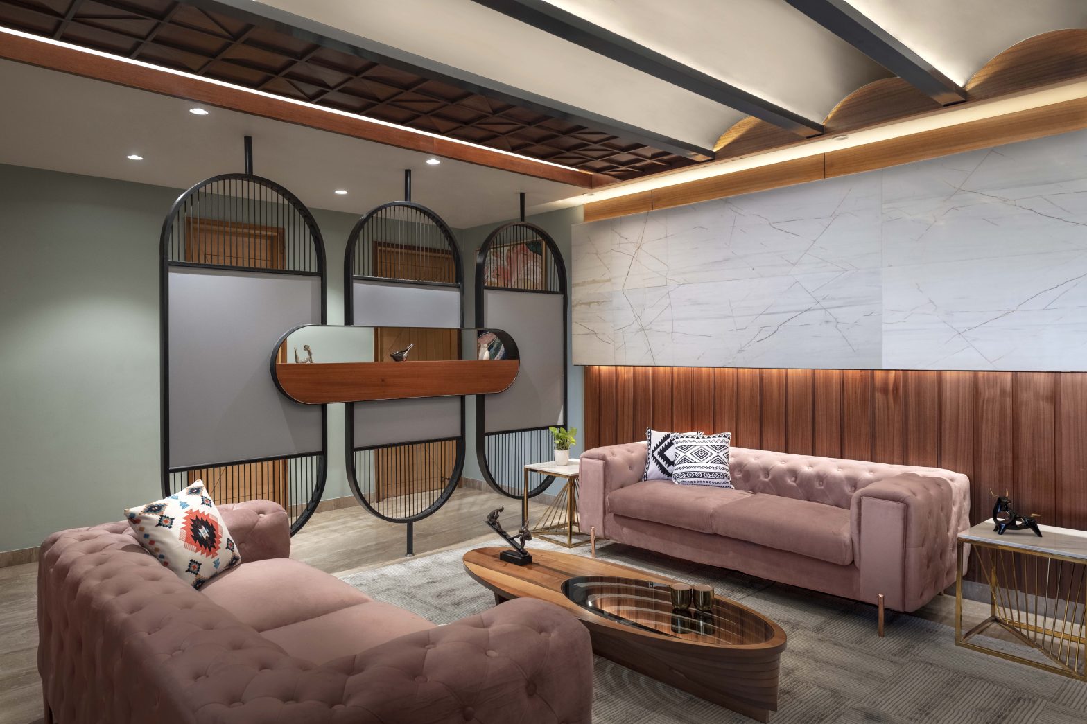 Embrace the earthy and artistic elegance of this Gurugram home ...