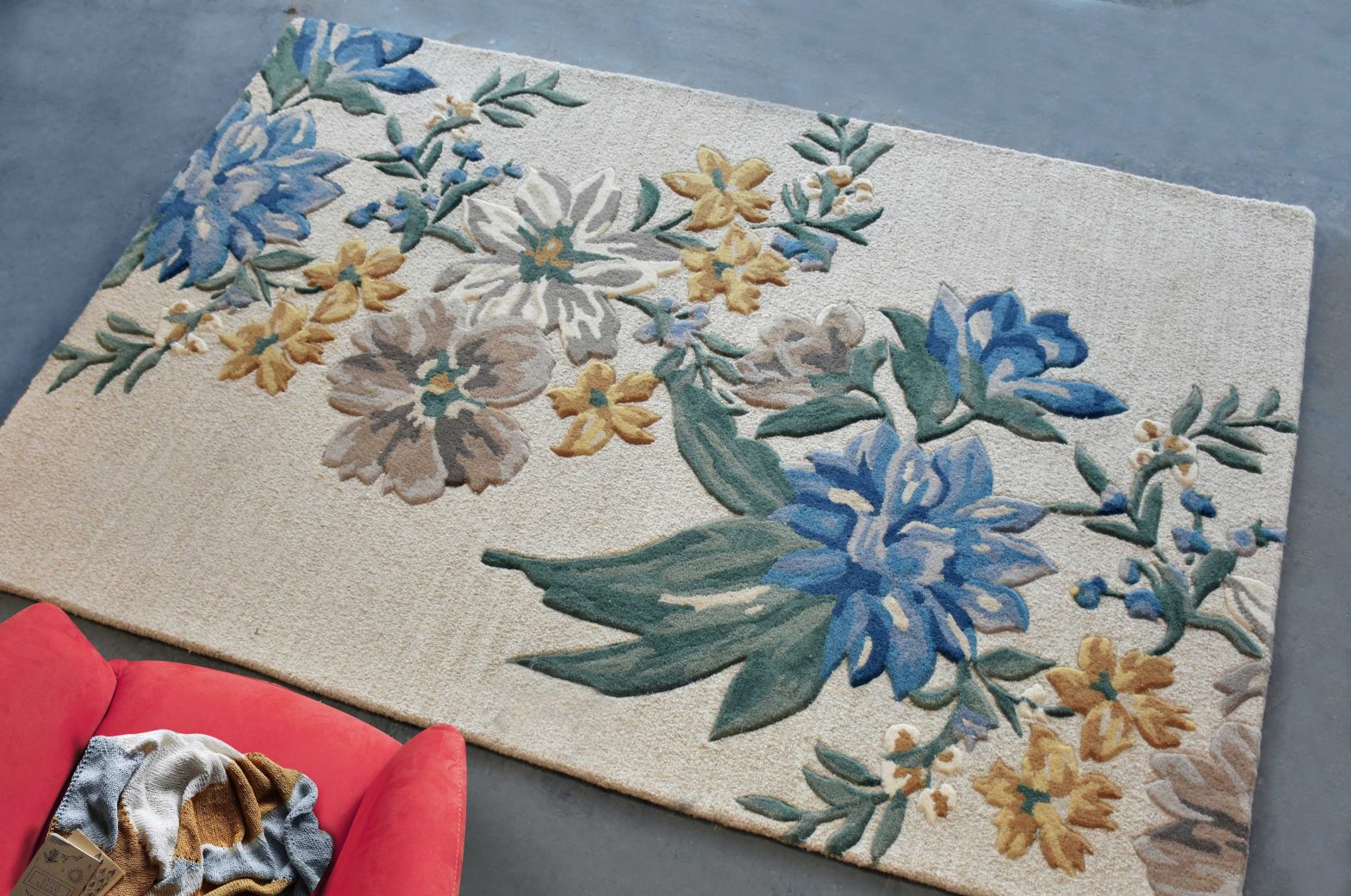 Root for flower power with these handmade rugs - Architect and ...