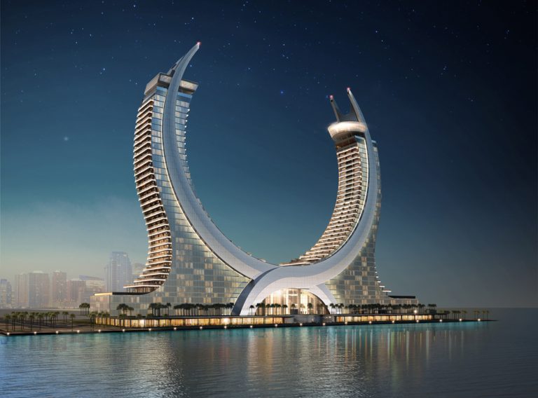 Doha thrusts into the sky with the sword shaped hotel - Architect and ...