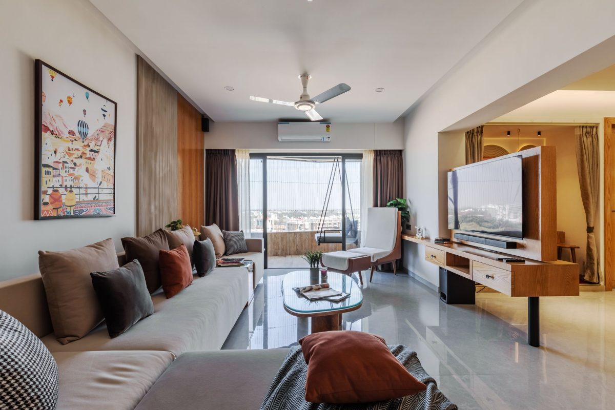 Stay in touch with the wooden warmth of this Indore 3BHK - Architect ...