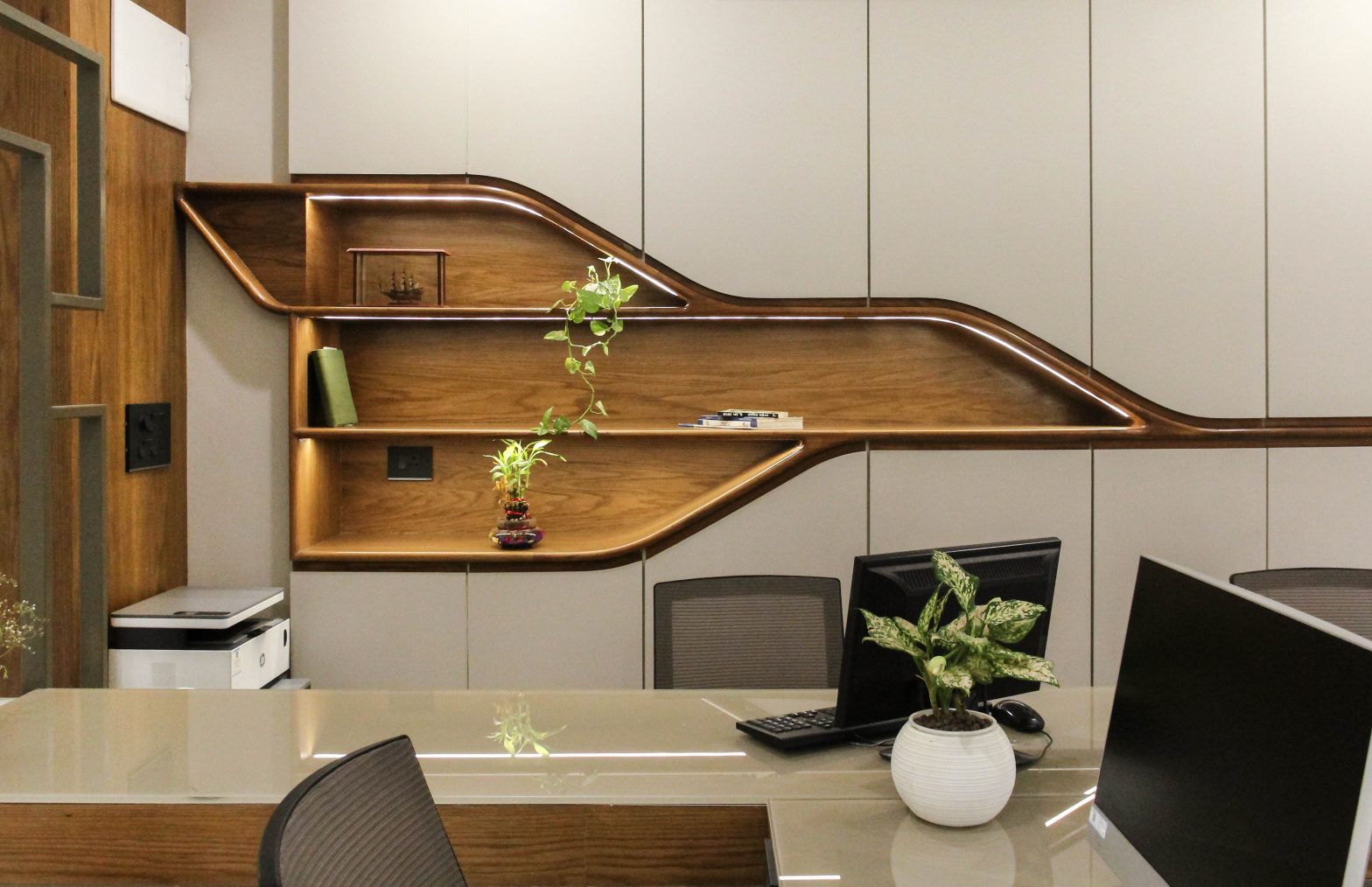 Go with the flow of this unique office space in Rajkot - Architect and ...