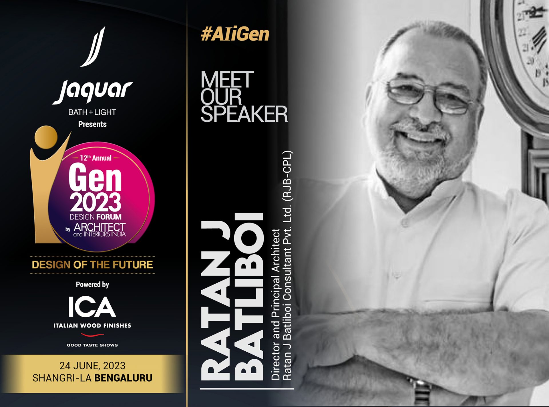 Lead the way with Ratan J Batliboi at the iGen 2023 Design Forum ...