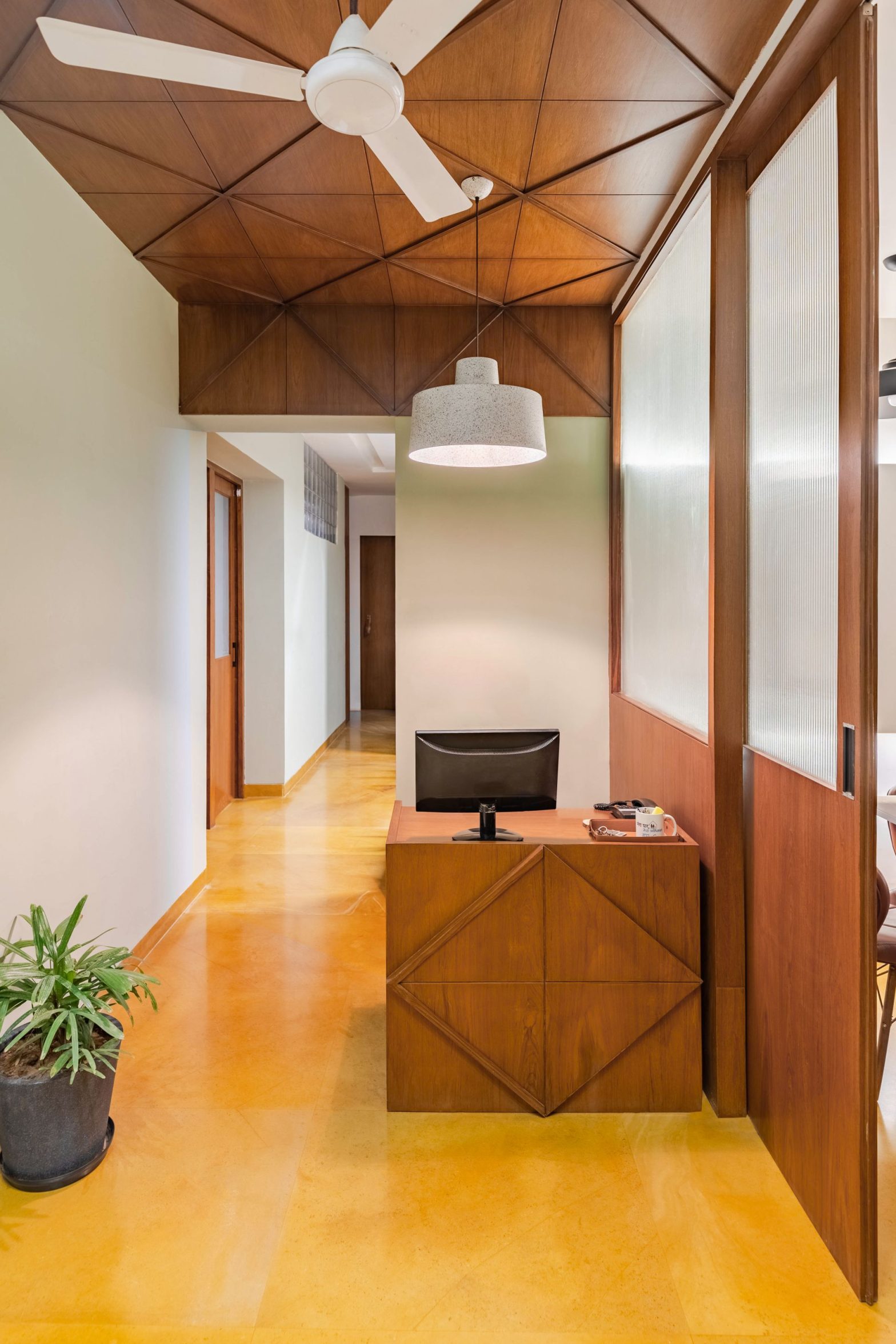 Stay in touch with the textures of Rajasthan that liven up this office ...