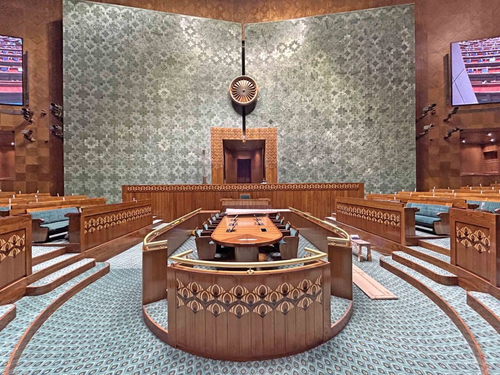 Peek inside the Italian finished interiors of the New Parliament House ...