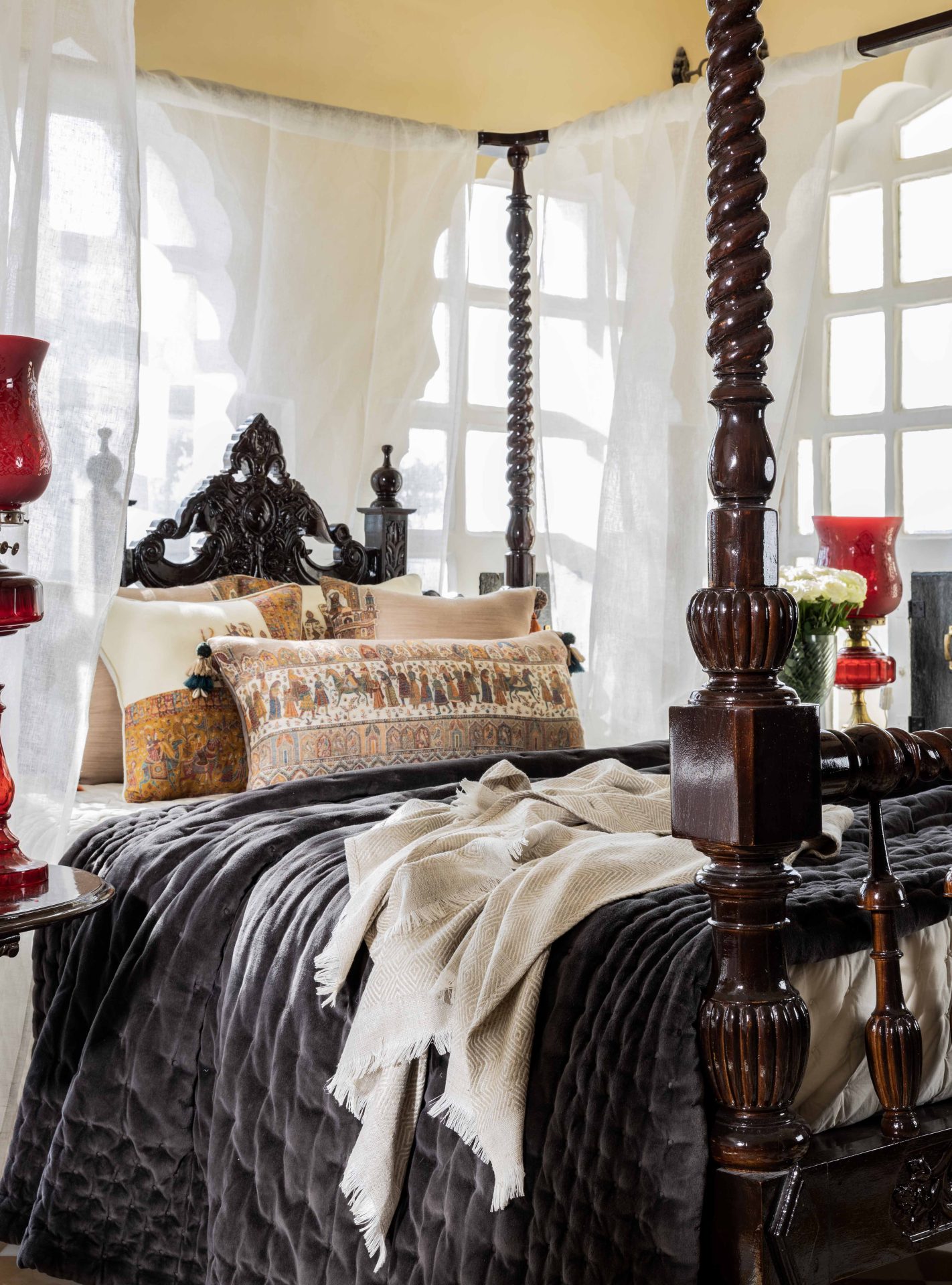 Catch a glimpse of the mystical Mughal era with this cushion collection ...