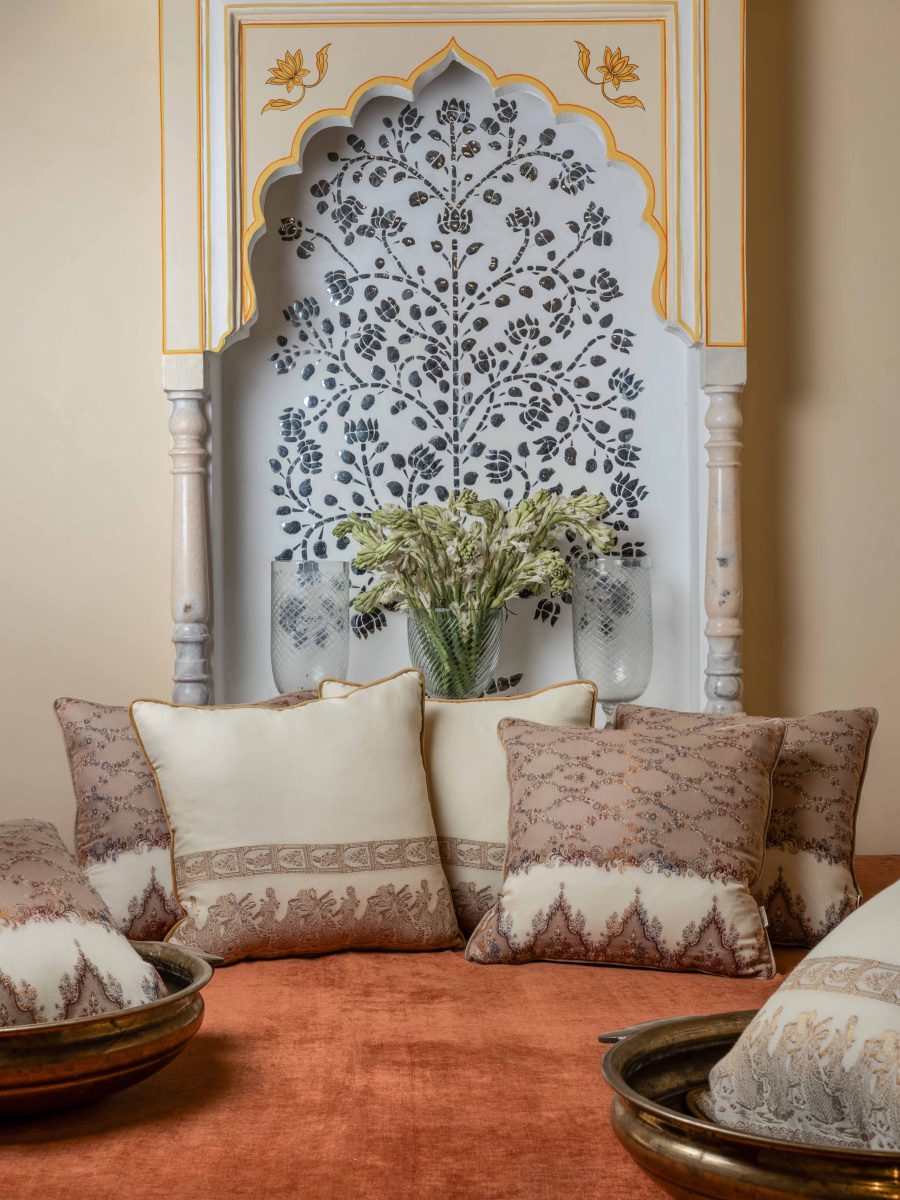 Catch a glimpse of the mystical Mughal era with this cushion collection ...