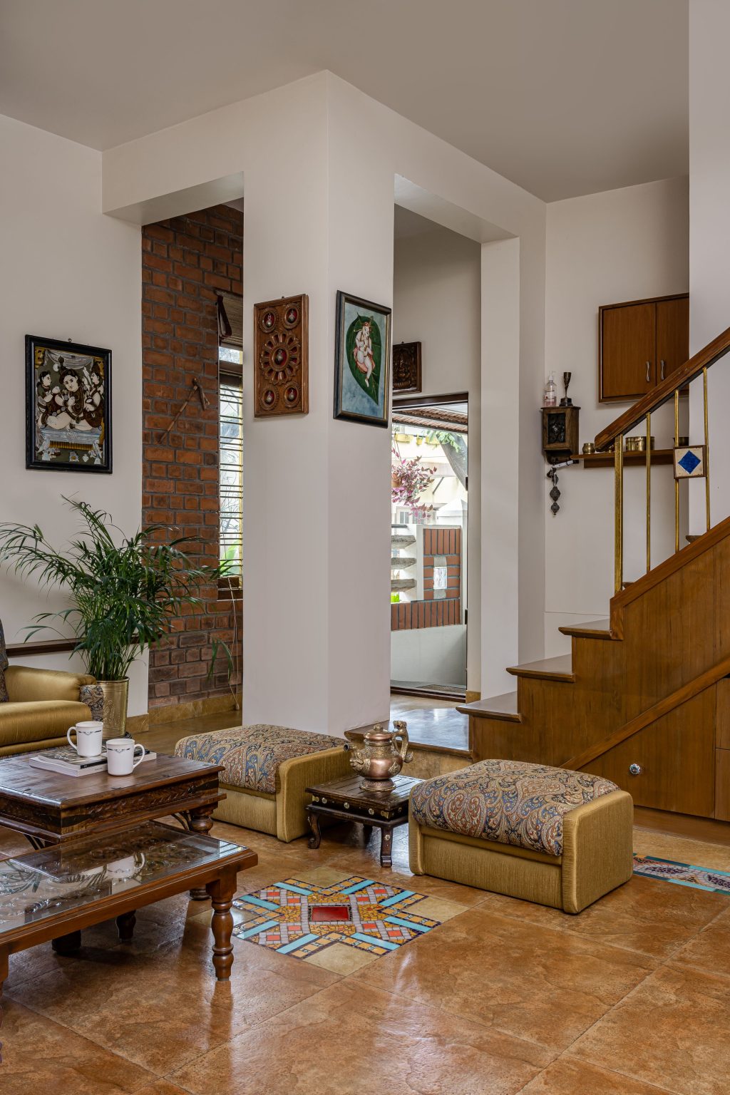 Look beyond the brick walls and reveal an authentically Indian home ...