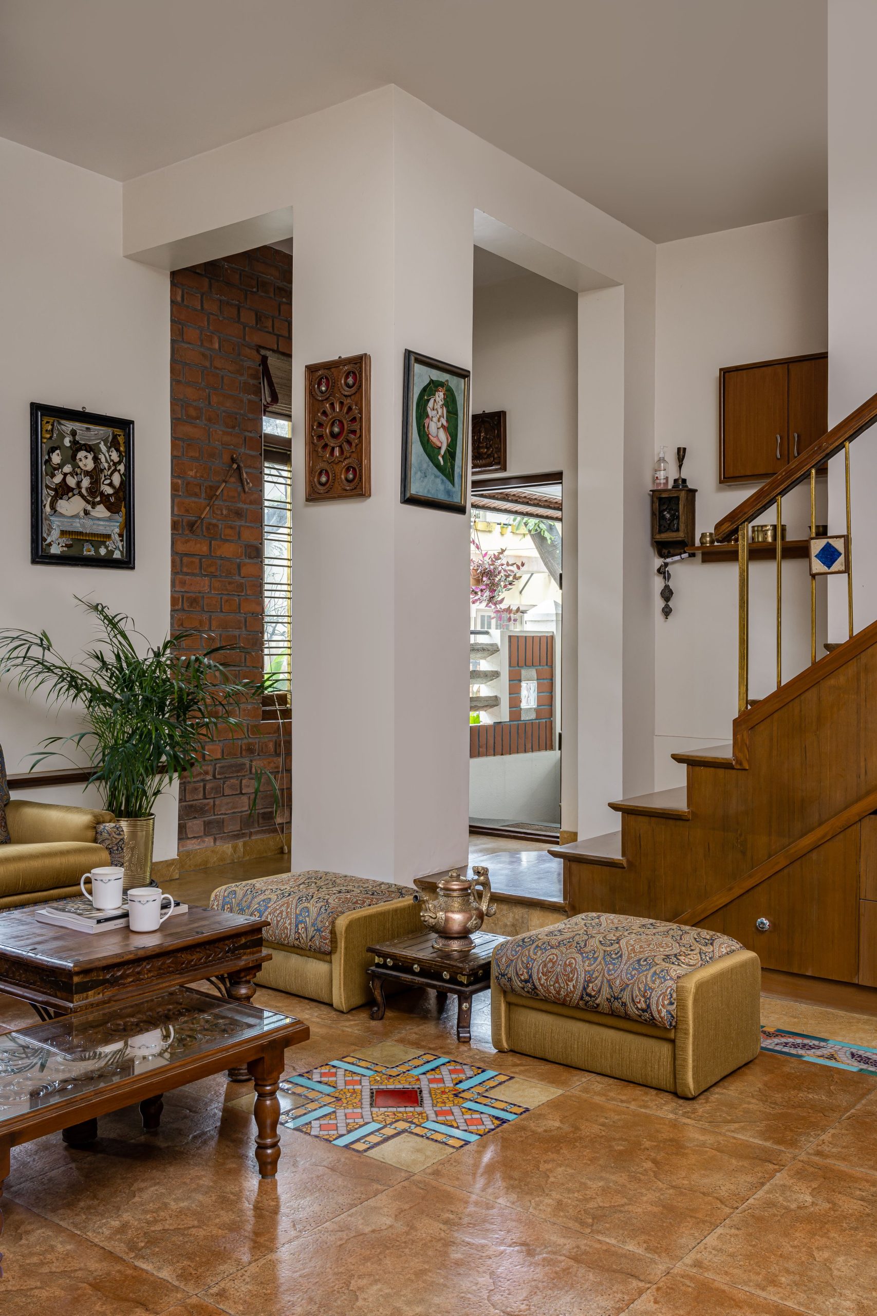 Look beyond the brick walls and reveal an authentically Indian home ...