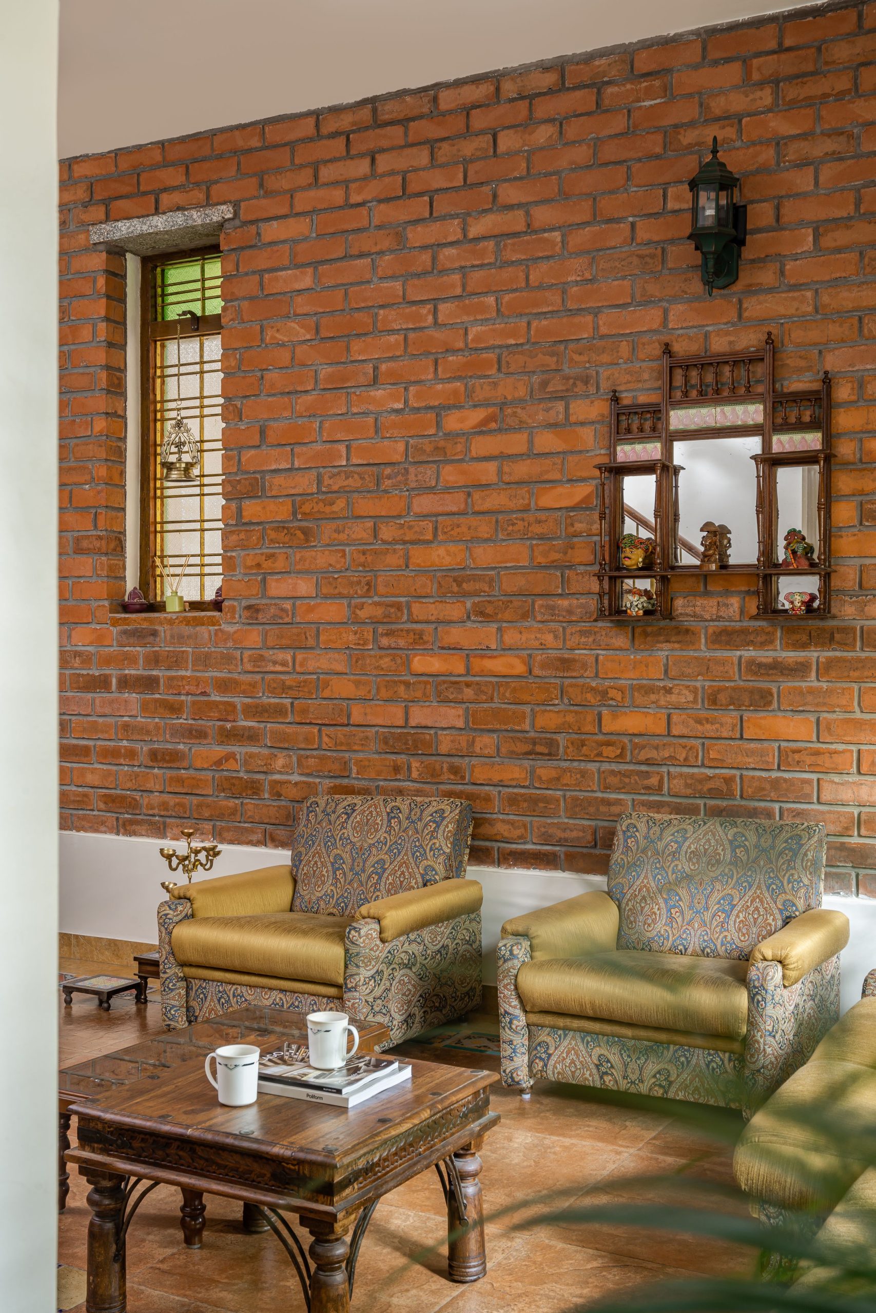 Look beyond the brick walls and reveal an authentically Indian home ...
