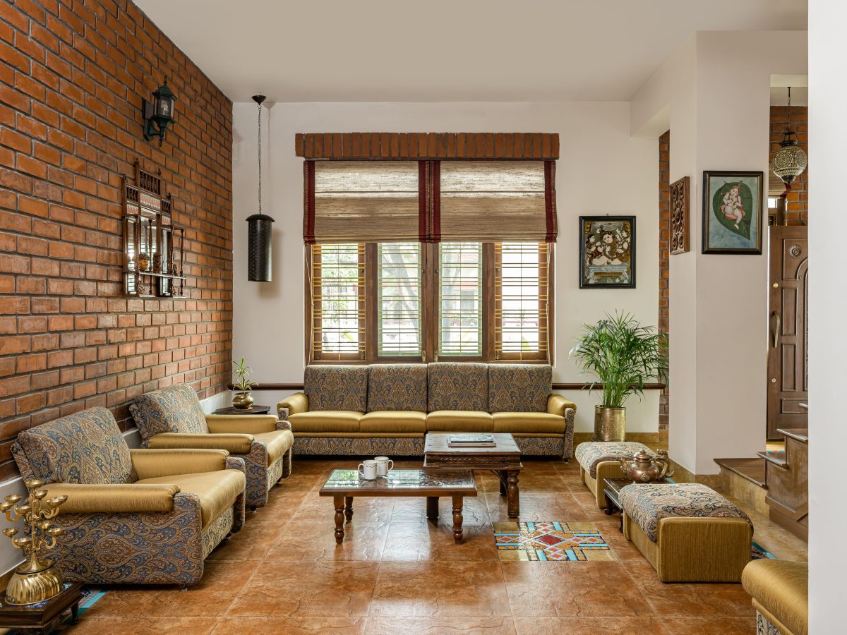 Look beyond the brick walls and reveal an authentically Indian home ...