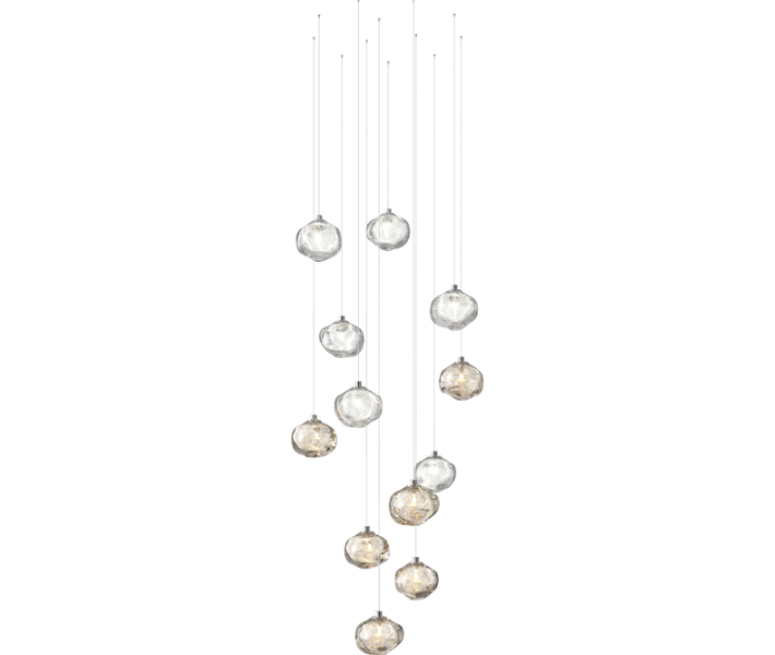 Cast shadows in style with this raw glass lighting collection ...