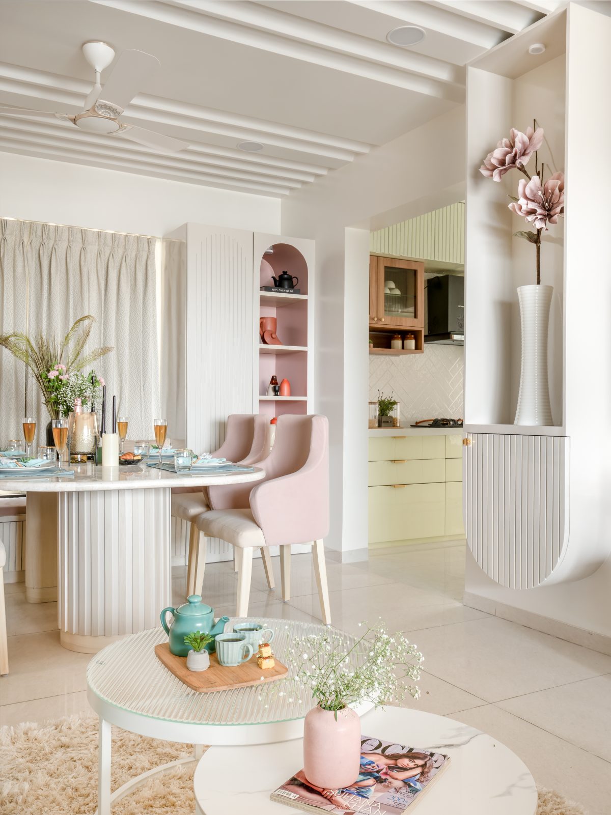 Join this spring-inspired pastel party at Pune's 3BHK - Architect and ...
