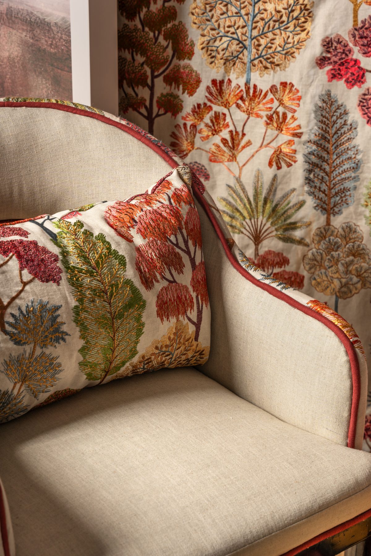 Boost your mood with the natural touch of this fabric collection ...