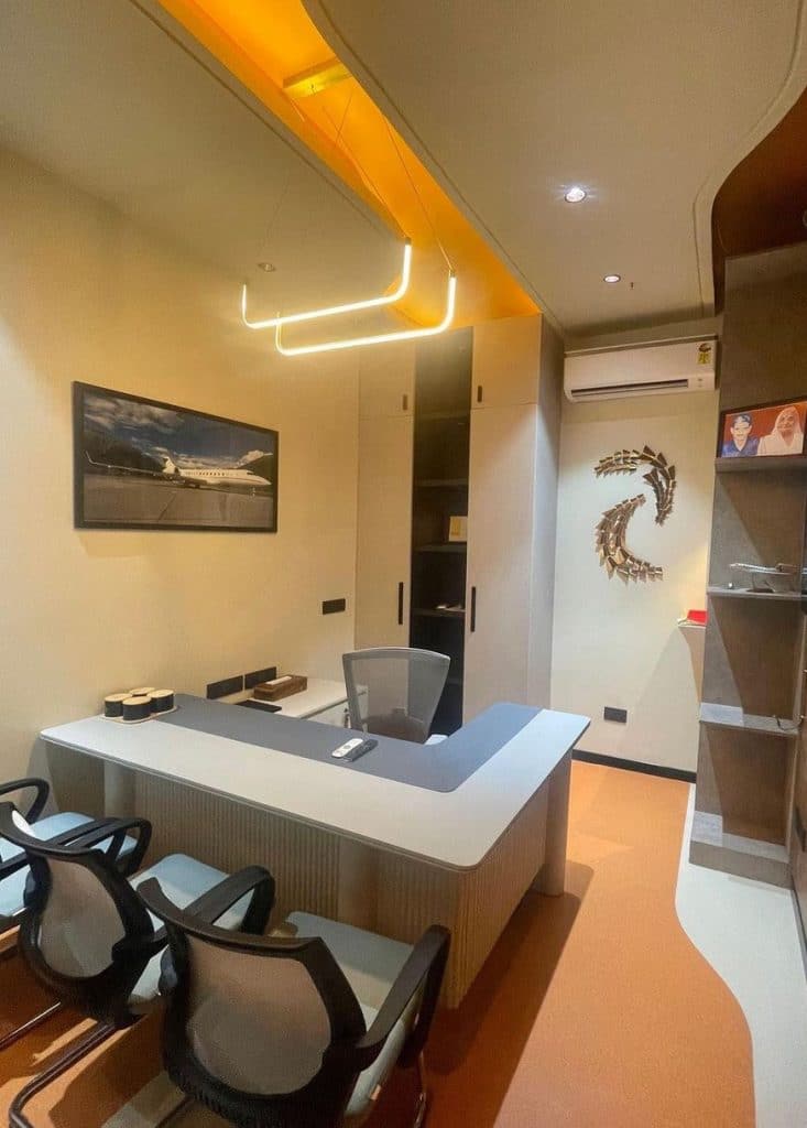 Glimpse inside Dwarka's aviation office where technology meets art ...