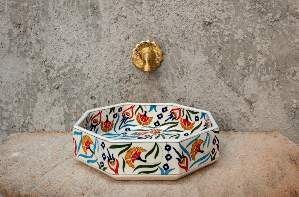 Cheer up your outdoor decor with these bright hand-painted ceramic ...