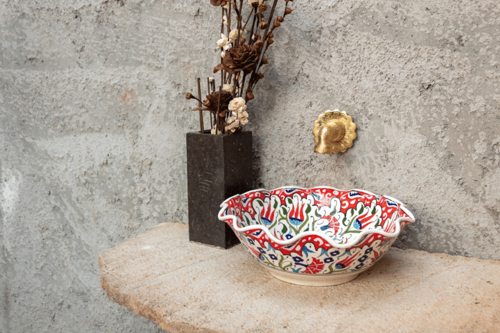 Cheer up your outdoor decor with these bright hand-painted ceramic ...