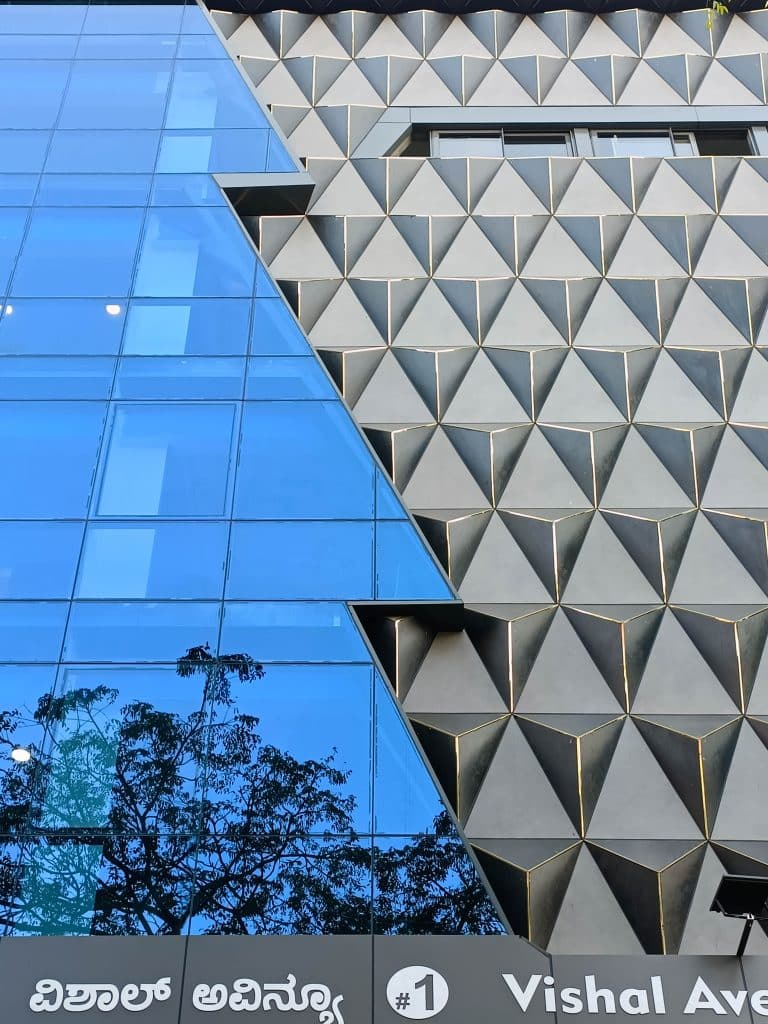 Break down the dynamic diamond-cut design of this retail avenue in ...