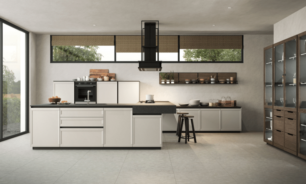 Make contemporary choices effortlessly with this Kitchen collection ...